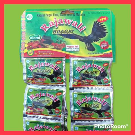 Kapsul Rajawali Black Herbal Jamu Asam Urat Jamu Flu Tulang Obat