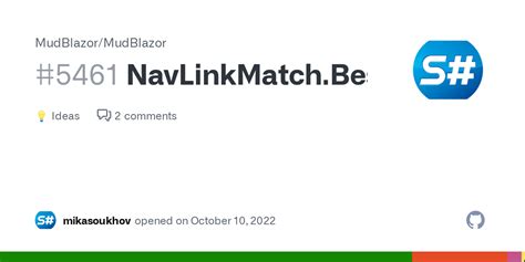 Navlinkmatch Best · Mudblazor Mudblazor · Discussion 5461 · Github