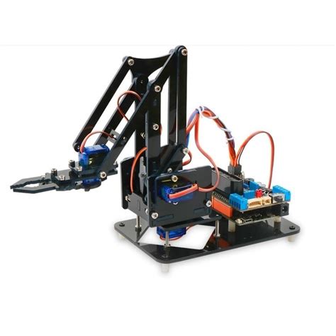 4 Dof Robotic Arm Acrylic Diy Unassembled Dhaka Robotics