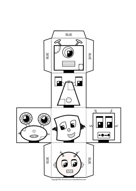 Printable Mix N Match Robot Blocks Artofit