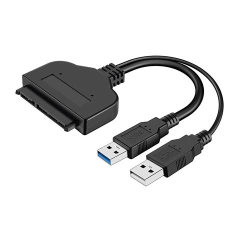 Dual USB SATA Adapter Cable Up To Gbps With USB Power Cable Support Big Capacity SSD