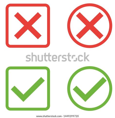 Vector Set Flat Design Check Marks Stock Vector Royalty Free Shutterstock
