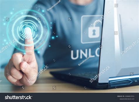 Biometric Fingerprint Authentication Over 3 221 Royalty Free