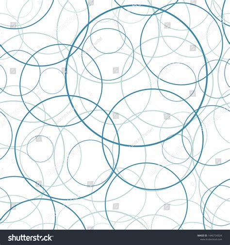 Seamless Pattern Overlapping Circles Vector Stock Vector Royalty Free Shutterstock