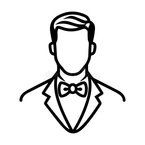 Groom Icon Or Modern Line Symbol Vector Line Art And Icon Design With