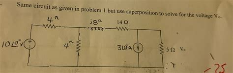 Solved Same Circuit As Given In Problem But Use Chegg