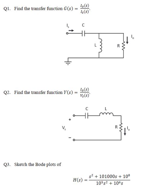 Solved Q Find The Transfer Function G S Q Find The Chegg Com