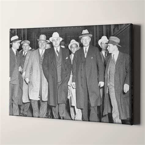 Al Capone And Chicago Gangsters 1930s Canvas Wall Art Prints Big Canvas