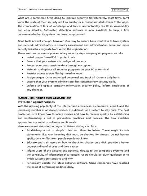 Chapter 7 Security Protection And Recovery Pdf