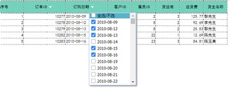 Finereport 类Excel筛选 次世代数据技术 博客园