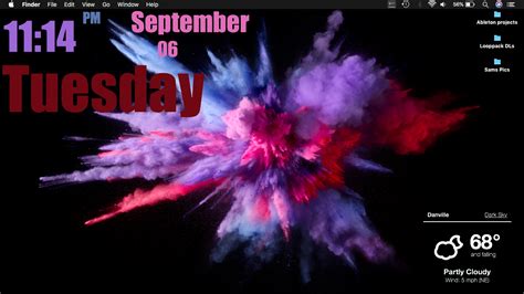 Macbook Home Screen Clock Where Can I Get This Please Help R