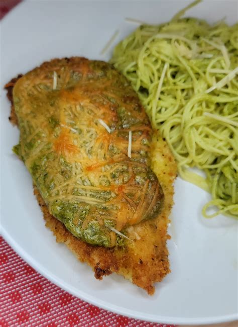 Pesto Chicken Parmesan Homemade On A Weeknight