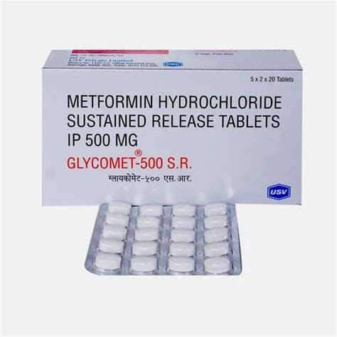 Glycomet Sr Tablets 500 Mg At ₹ 160 Box In Nagpur Id 24304350773