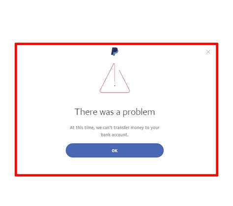 How To Fix Unable To Sendtransfer Money From Paypal To Bank Error