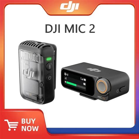 Dji Mic 2 Wireless Microphone With Intelligent Noise Cancelling 32 Bit Float Internal Recording