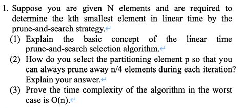 Solved Suppose You Are Given N Elements And Are Required Chegg