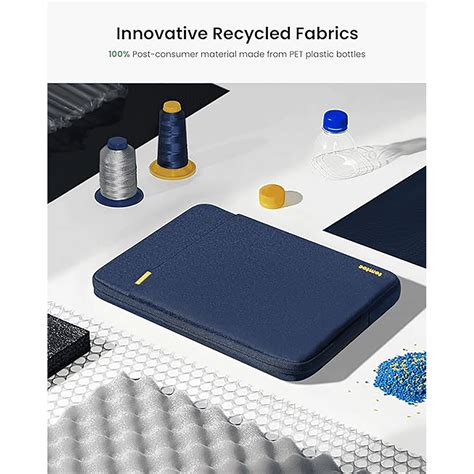 Buy Tomtoc A13d2b2 Recycled Fabric Laptop Sleeve For 14 Inch Laptop Water Resistant Blue