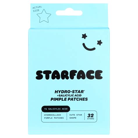 Starface Salicylic Acid Hydro Star Pimple Patches 32 Count For All Skin