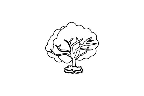 Tree Illustration Line Style Icon Graphic By Restartstudio32 Creative Fabrica