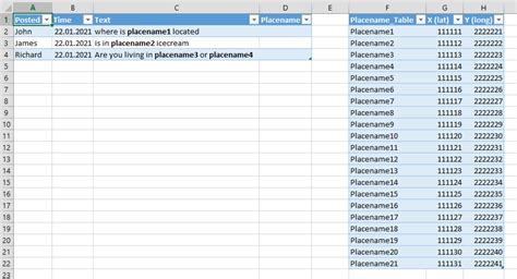 indexing excel index match to find exact location name from string