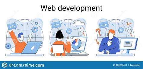 Web Development Coding And Programming Creation Digital Software