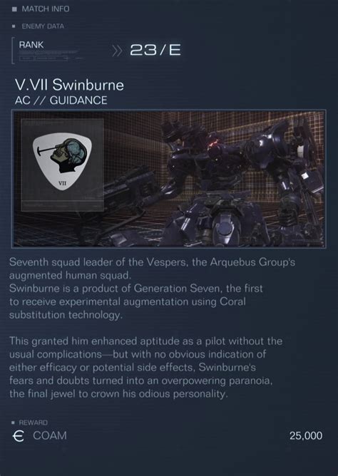 V Vii Swinburne Armored Core Wiki Fandom