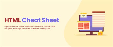 Html Cheat Sheet Learn The Essentials Of Html