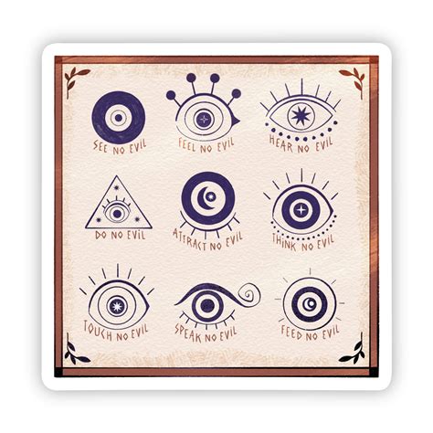 Evil Eye Grid Sticker Big Moods