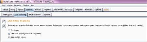 第七章 如何使用burp Scanner · Burpsuite实战指南