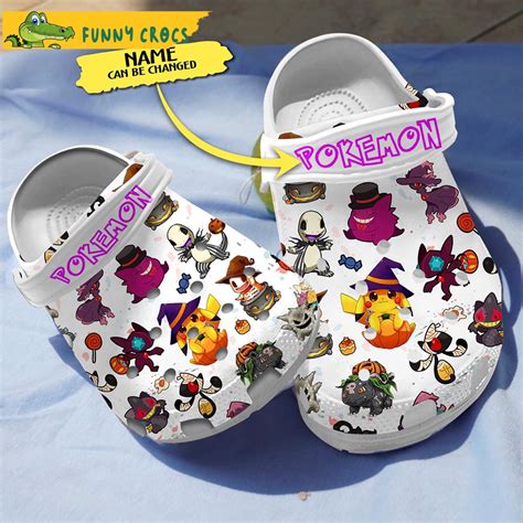 Customized Halloween Character Pokemon Crocs Discover Comfort And Style Clog Shoes With Funny