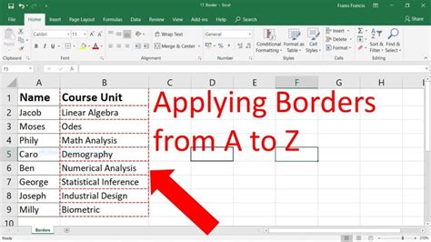 What Is A Border In Excel And Why Would You Use It