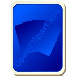 Blue Playing Card Back Vector Illustration Free Svg