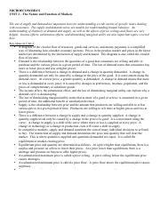 APMicroStudyGuideUnit2 Pdf MICROECONOMICS UNIT 2 The Nature And Function Of Markets About 20