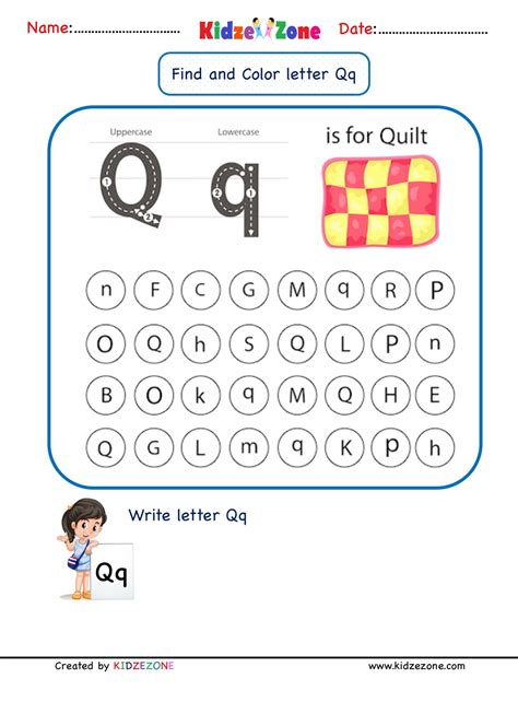 Kindergarten Letter Q Find And Color Worksheet Artofit