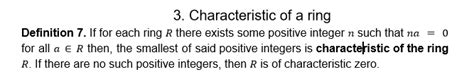 Solved Prove That The Characteristic Of An Integer Domain Is Chegg