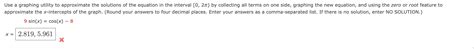 solved use a graphing utility to approximate the solutions