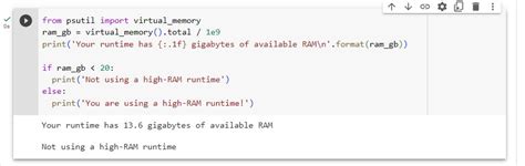 cannot connect to a high ram runtime even with 544 compute units
