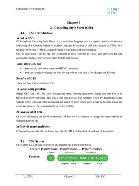 Web Ch3 Pdf Html Element Html