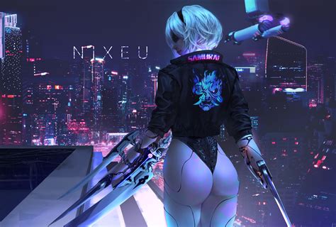 2b And Pod Nier And 3 More Drawn By Nixeu Danbooru