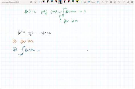 SOLVED Verify That Each Of The Following Functions Is A Probability Density Function F X