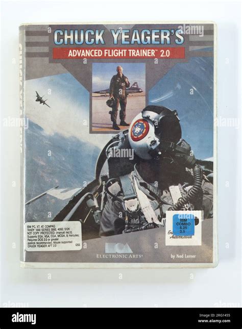 1980s Ms Dos Computer Games Chuck Yeagers Advanced Flight Trainer 20 Pc Ms Dos Game With A