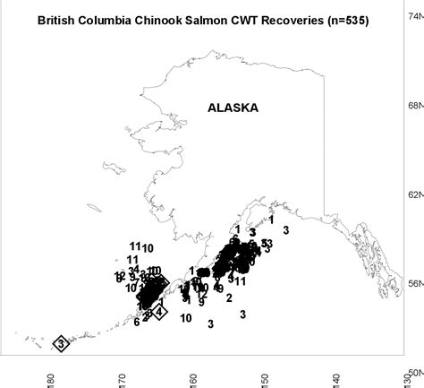 Figure 1 From High Seas Salmonid Coded Wire Tag Recovery Data 2002
