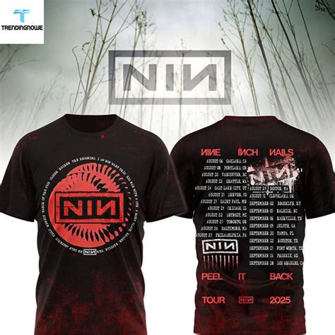 Nine Inch Nails Peel It Back Tour 2025 Shirt Trendingnowe
