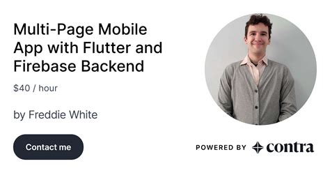 multi page mobile app with flutter and firebase backend by freddie white