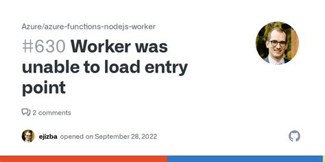 Worker Was Unable To Load Entry Point · Issue 630 · Azureazure Functions Nodejs Worker · Github