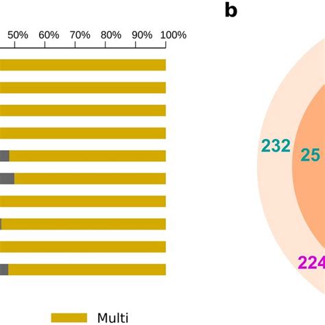 Orthologous Relationships Within Afrotheria A Venn Diagram Shows The
