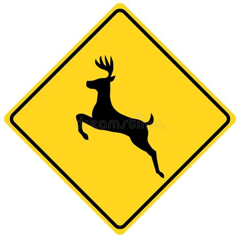 Us Deer Crossing Sign Deer Crossing Symbol Caution Deer Crossing