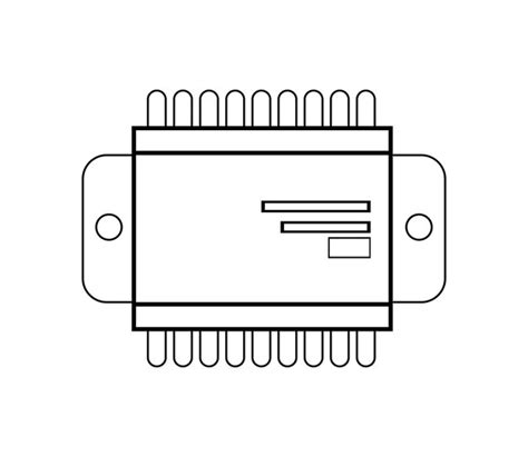 Premium Vector Vector Illustration Of Linear Microcircuit