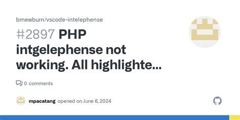 Php Intgelephense Not Working All Highlighted Red · Issue 2897 · Bmewburnvscode Intelephense