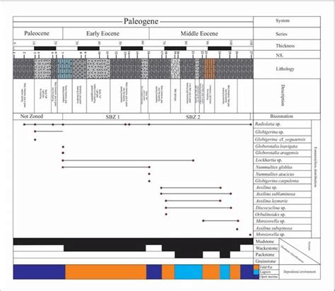 Stratigraphic Column Depositional Environment And Facies Types Download Scientific Diagram